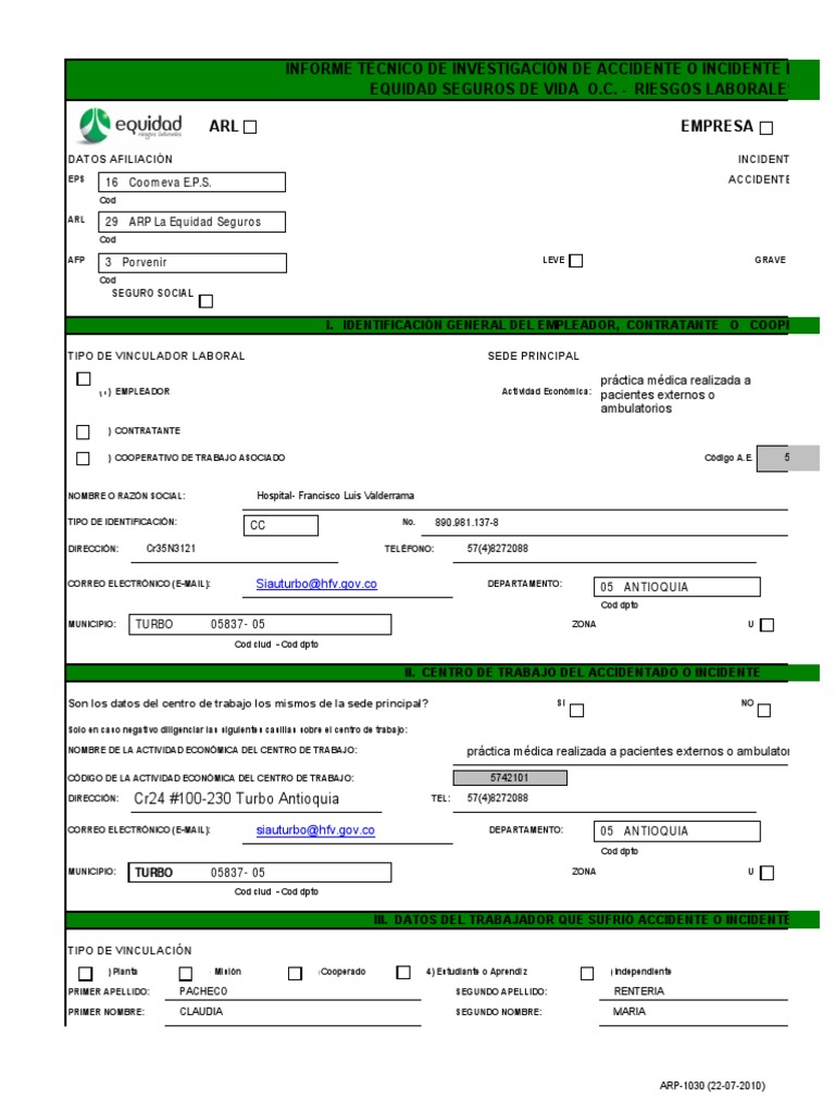 Formato Investigacion AT - EQUIDAD | PDF
