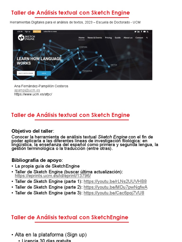 Análisis Textual Con Sketch Engine | PDF | Verbo | Lingüística