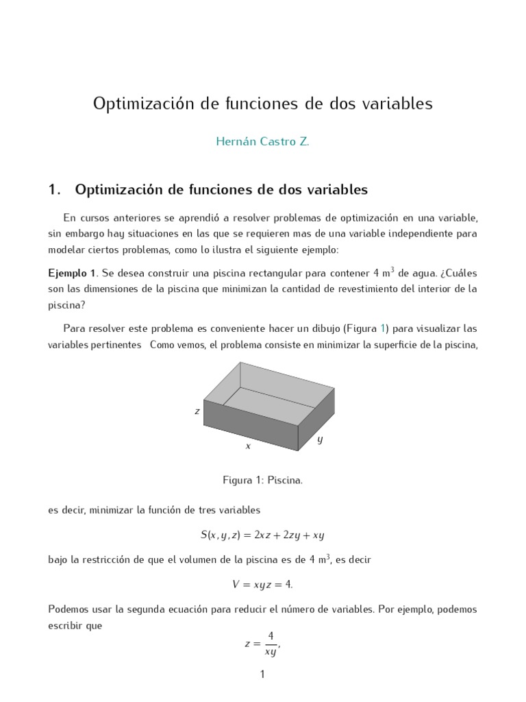 3.0 Optimización de Funciones | PDF | Optimización Matemática | Derivado