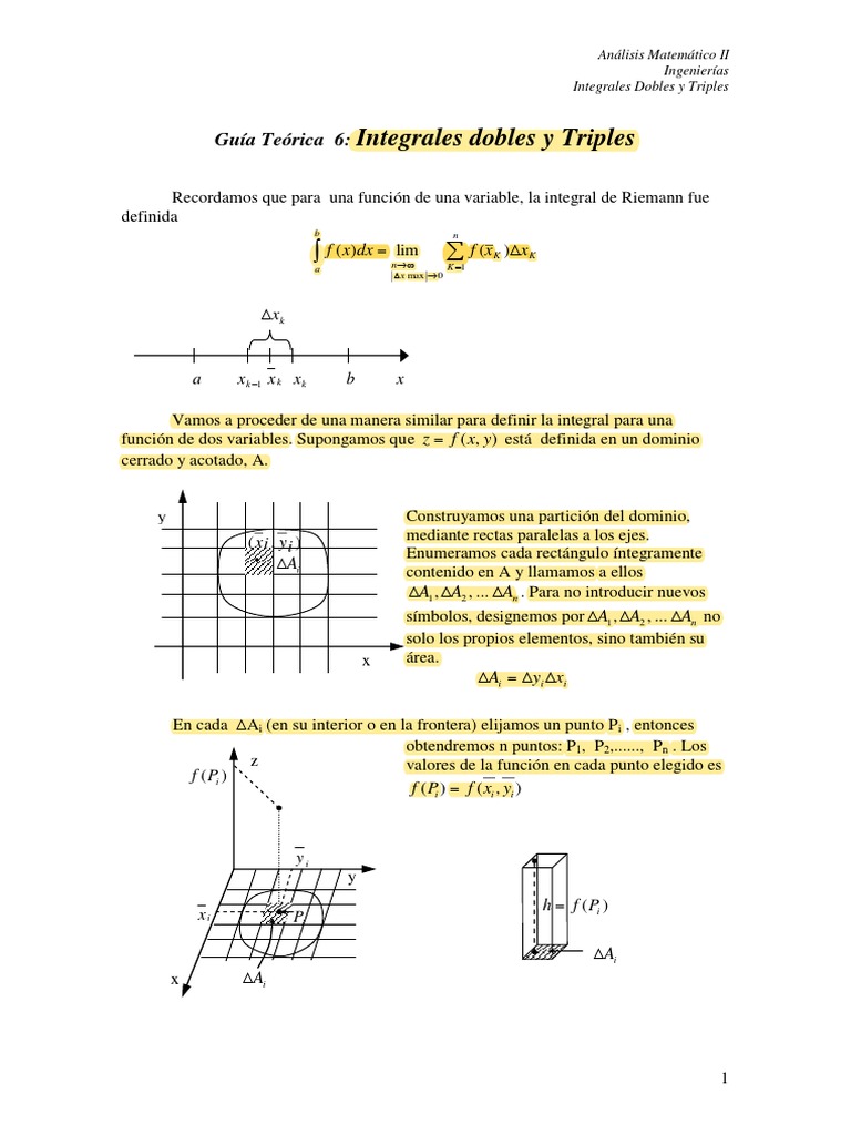 AM2 - Teoría de Integrales Dobles | PDF | Integral | Cálculo
