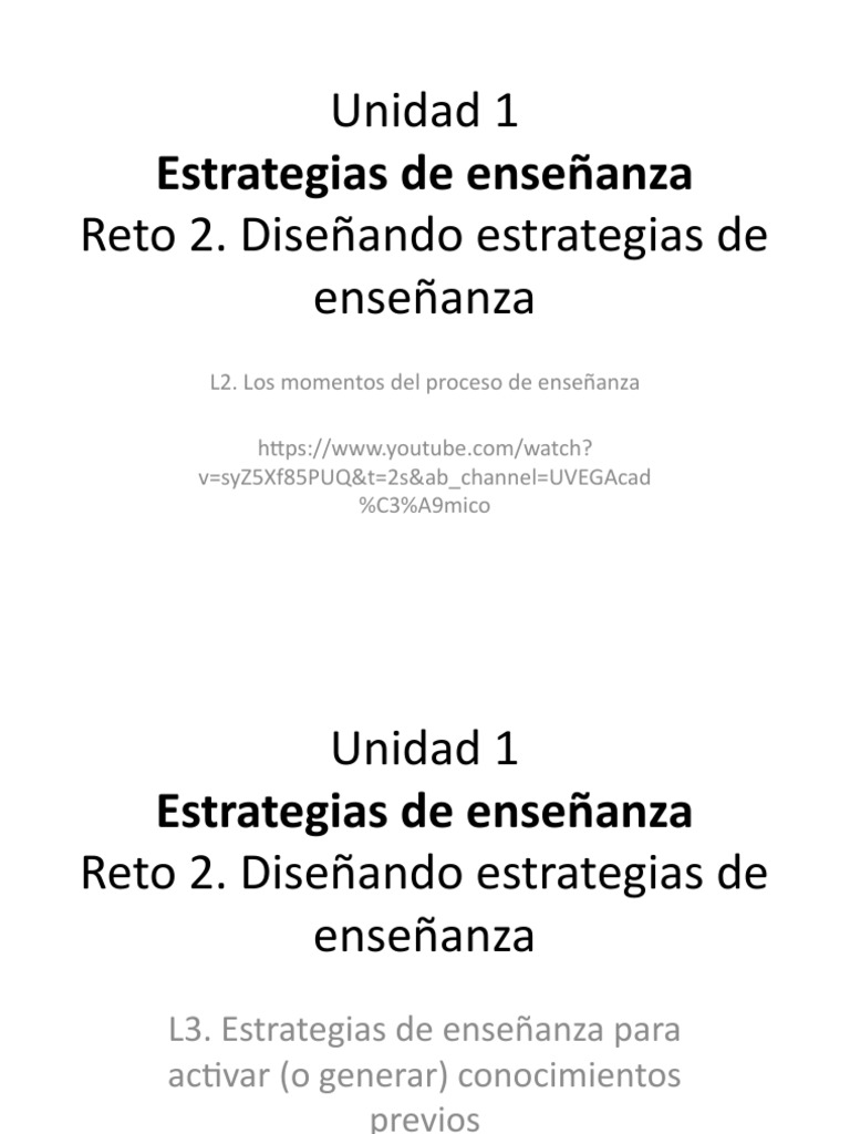 U1 Estrategias De Enseñanza R2diseñando Estrategias De Enseñanza Pdf