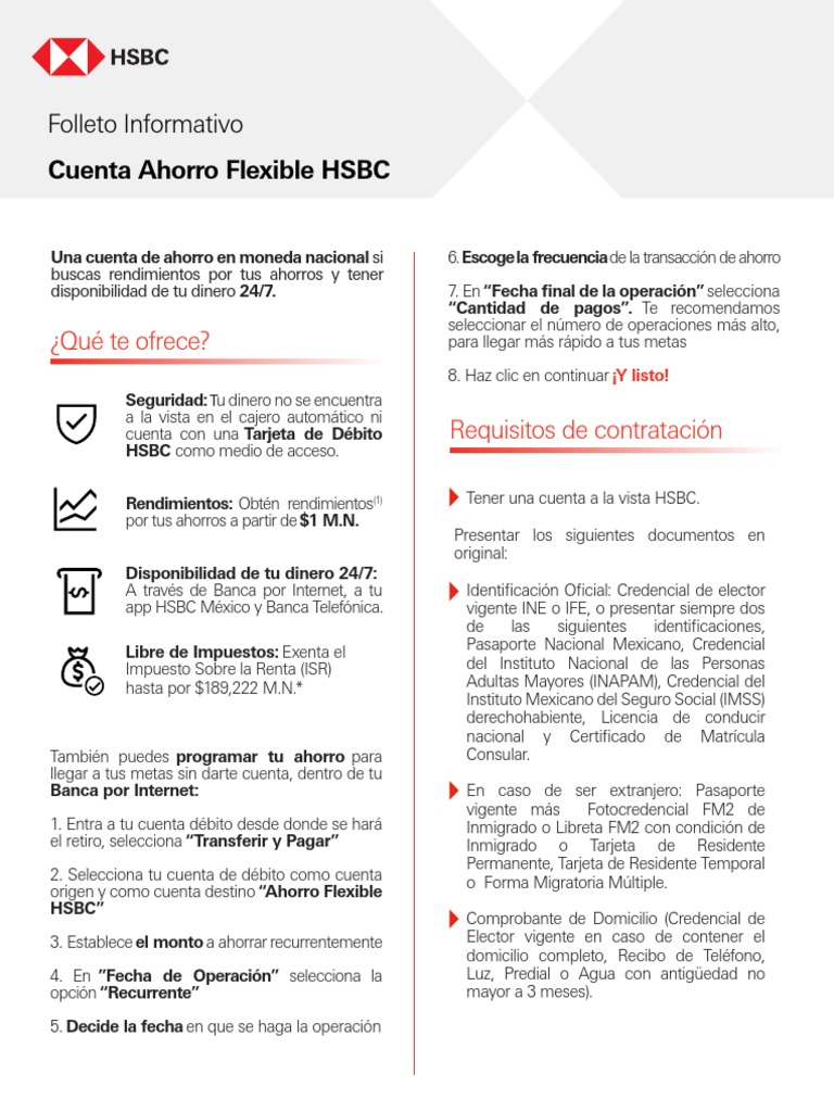 Folleto Digital Ahorro Flexible | PDF | Tarjeta de débito | Bancos