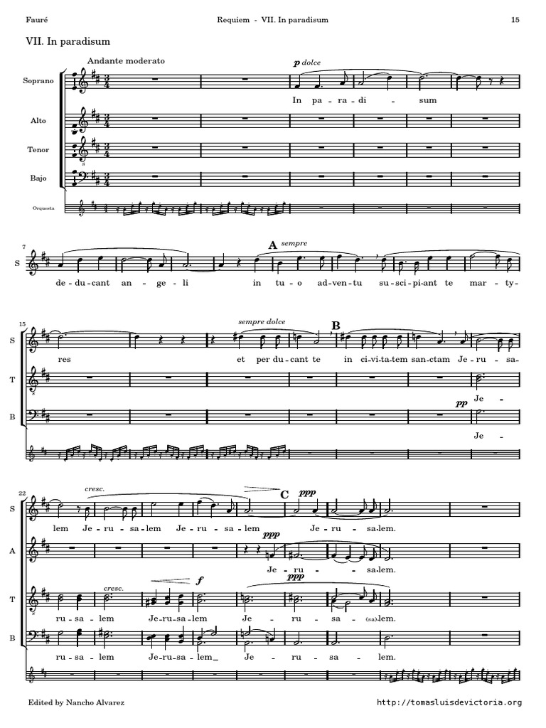 Faure-Requiem-7-In Paradisum 230519 124354 | PDF