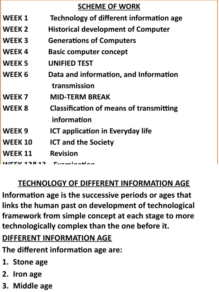 Computer JSS 1 First - Third | PDF | Computer Keyboard | Computer Monitor