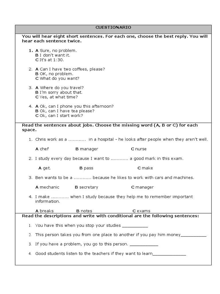 CUESTIONARIO 2do BGU | PDF