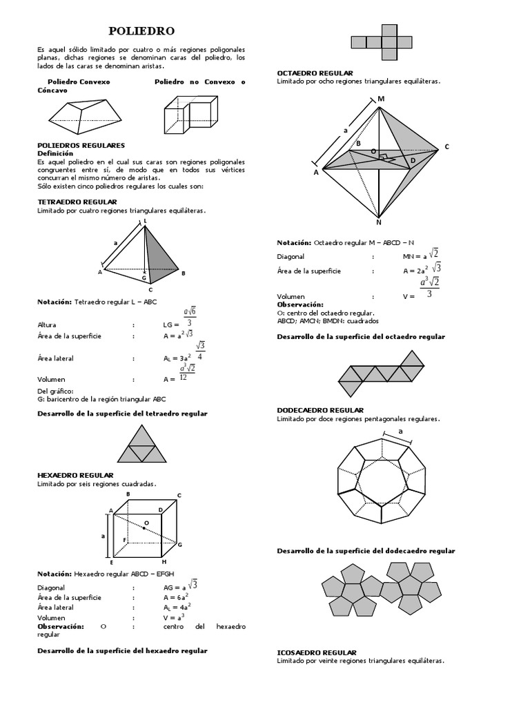 Poliedro - Pavanzado | PDF | Triángulo | Tetraedro
