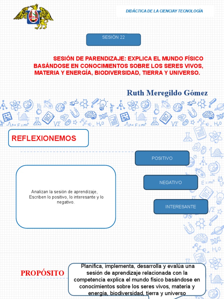 Sesión 22 Dcyt | PDF | Aprendizaje | Universo