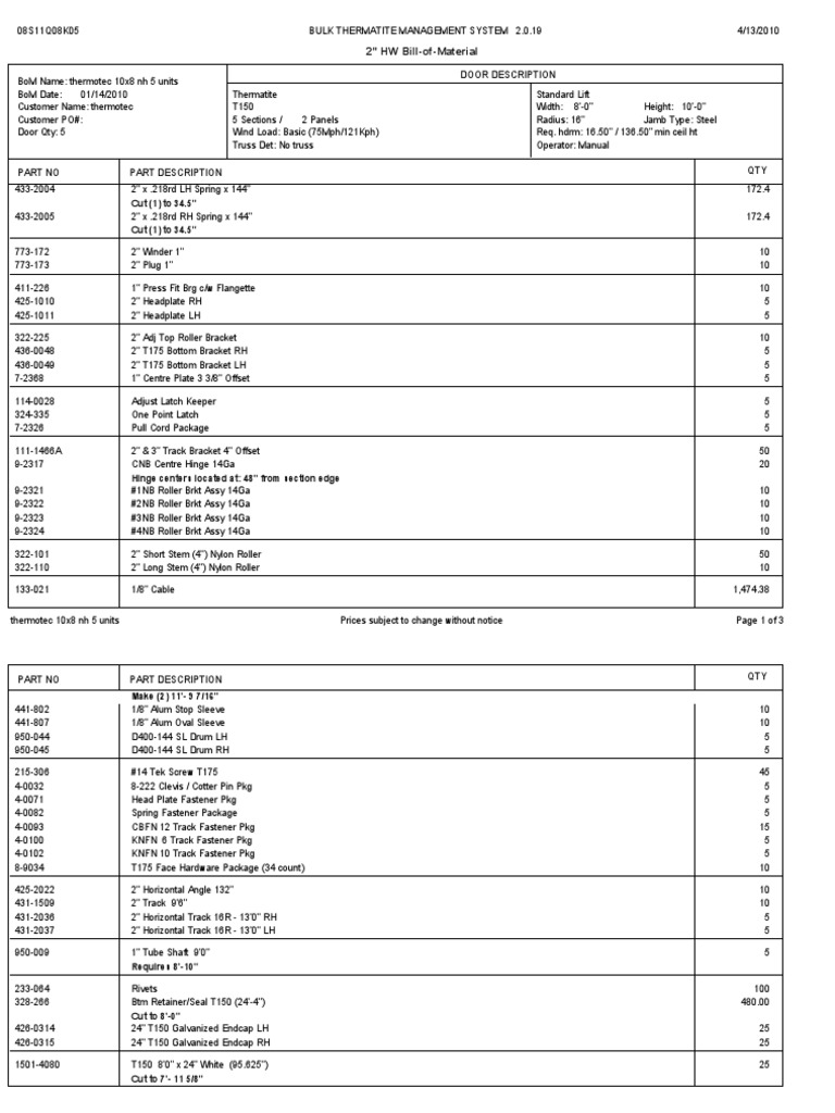 8x10 NH 5 Units | PDF | Machines | Building Engineering