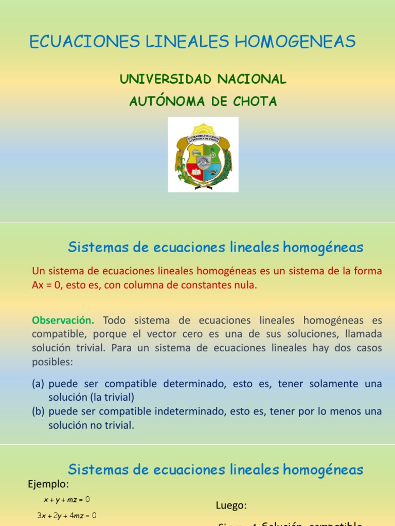 Homogeneas | PDF | Matemáticas | Matemática Elemental