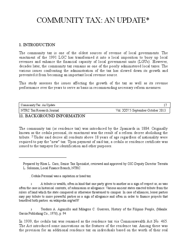 Community Tax | PDF | Taxes | Salary