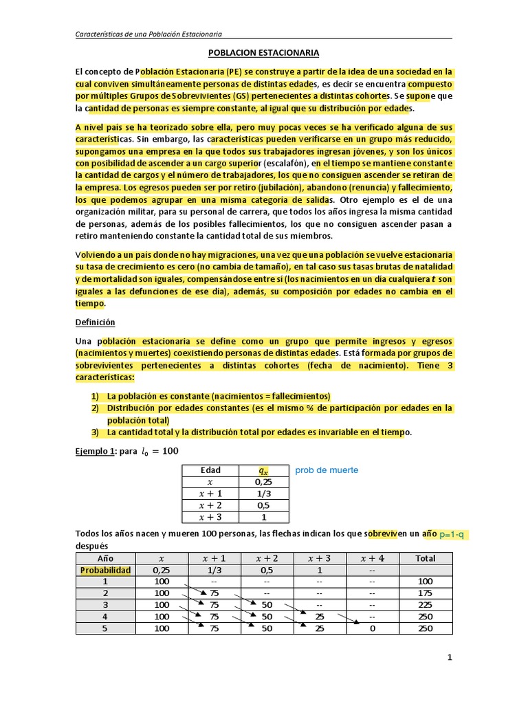 +población Estacionaria - Parte1 | PDF | Integral | Jubilación +población Estacionaria - Parte1 | PDF | Integral | Jubilación