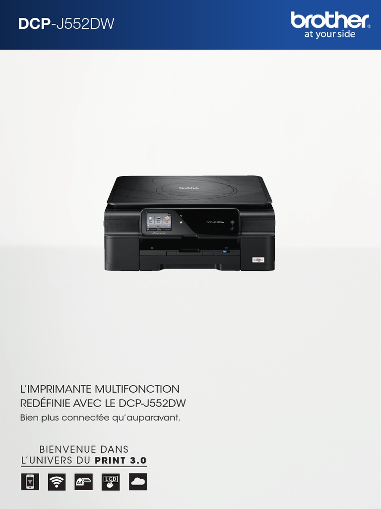 Brochure Brother DCP-J552DW | PDF | Imprimante (Informatique) | Microsoft Windows