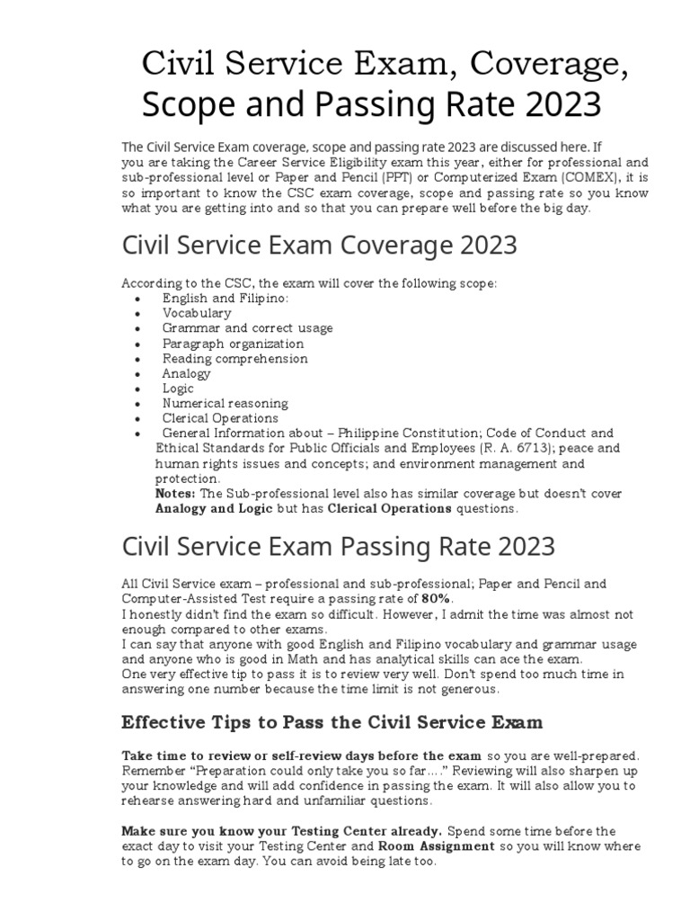 CSC Reviewer 2023 - 1 | Download Free PDF | Odds
