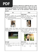 Adjetivos con 'ser' y 'estar' en español | PDF | Sicología