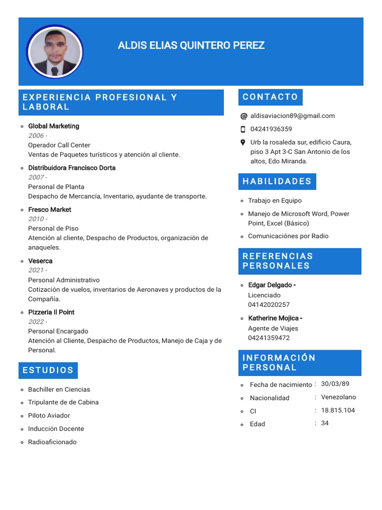 ADS CV | PDF | Aviación