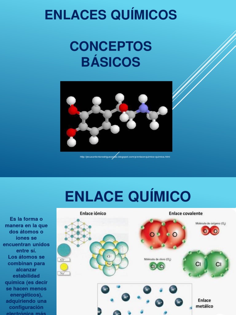 2.presentación - Enlace Químico | PDF | Enlace covalente | Enlace químico