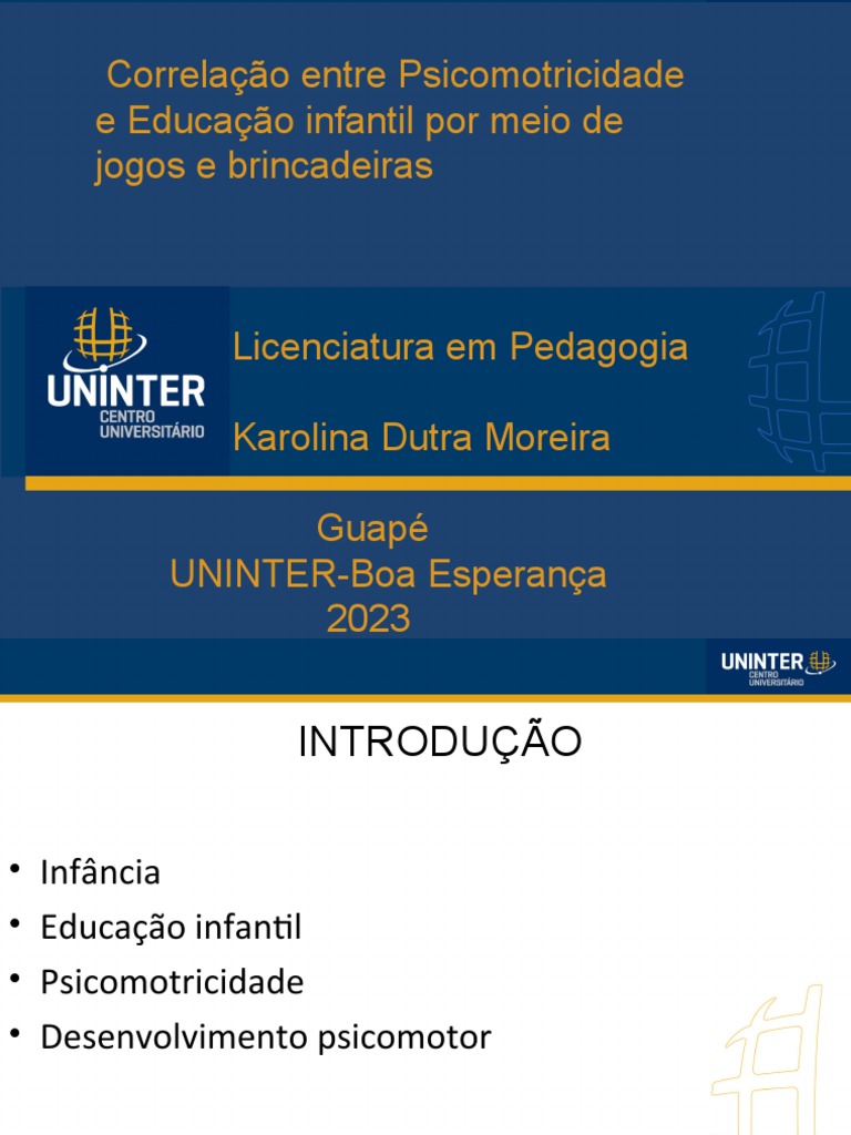 Template Padrao - Slides TCC | PDF | Pedagogia | Pré-escola