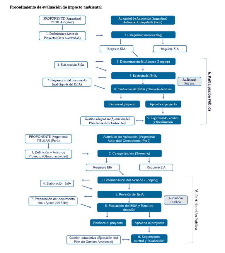 Flujograma Procedimiento de Evaluación de Impacto Ambiental | PDF