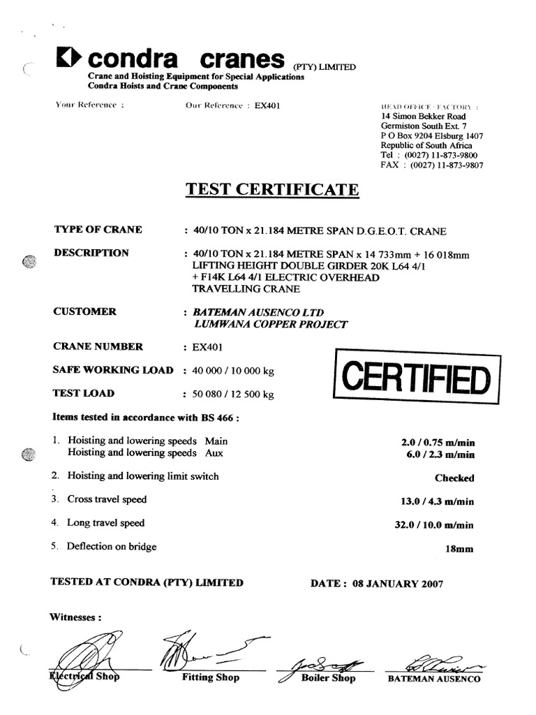 Certificates | PDF
