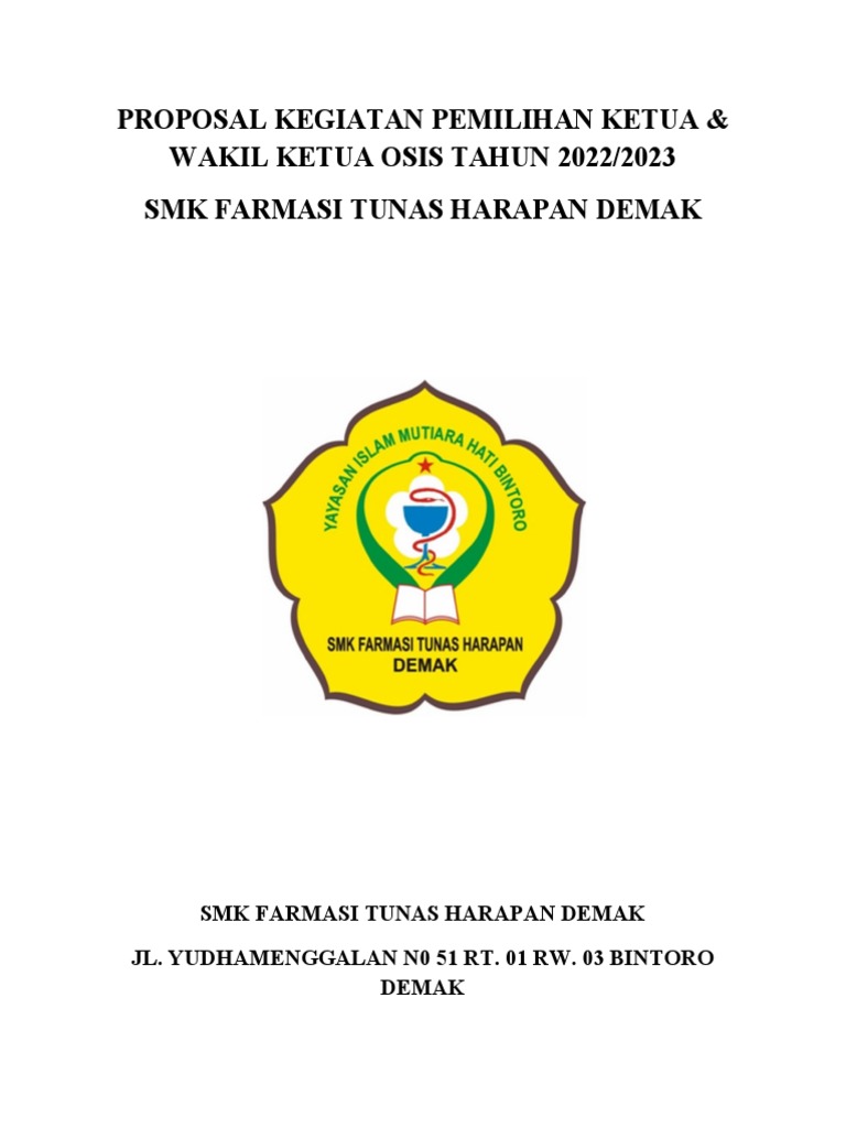 PROPOSAL KETUA OSIS SMK Farmasj | PDF