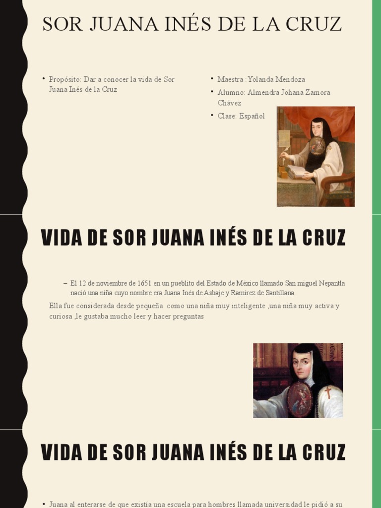 Sor Juana Inés de La Cruz Exposicion | PDF