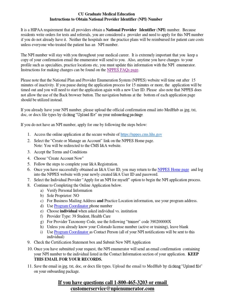Npi Instructin | PDF | Software | Health Care