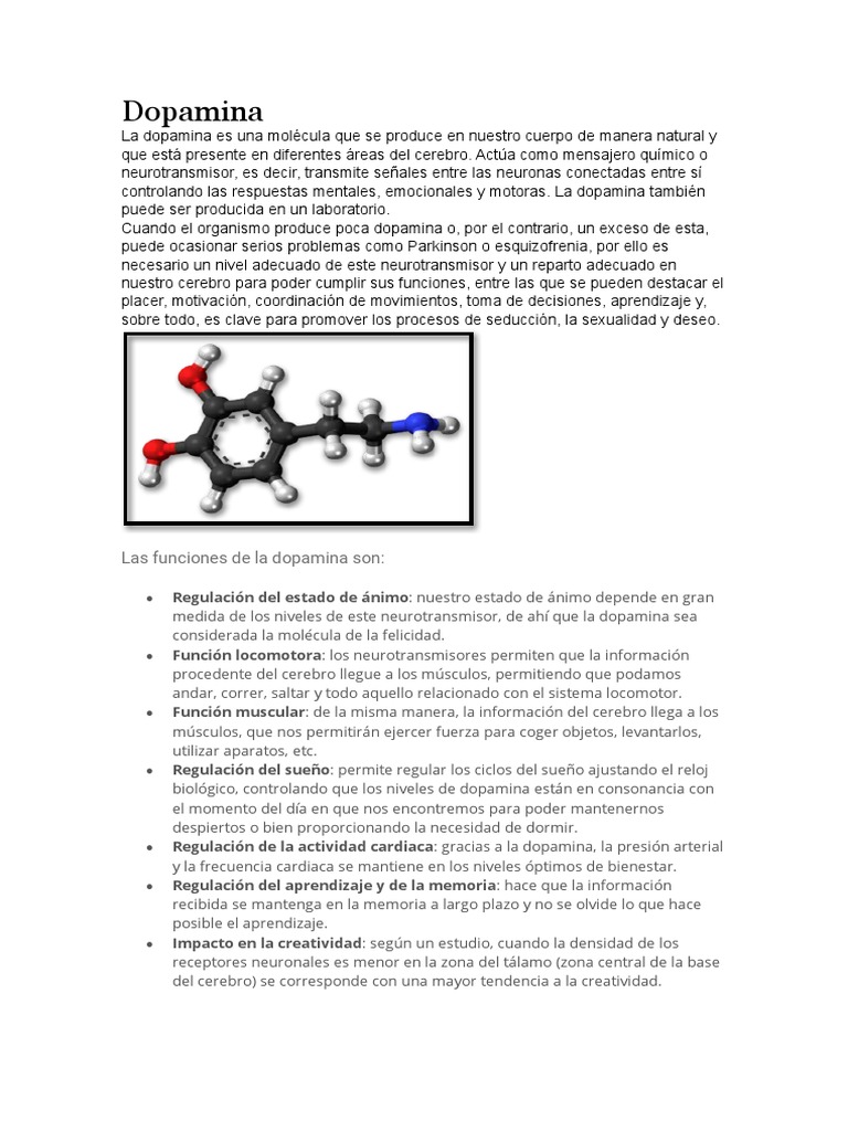 Dopamina | PDF | Dopamina | Cerebro