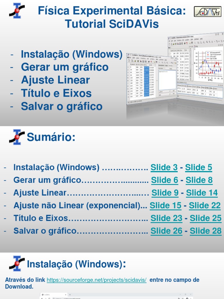 Tutorial SciDAVis | PDF | Ciência da Computação | Programas