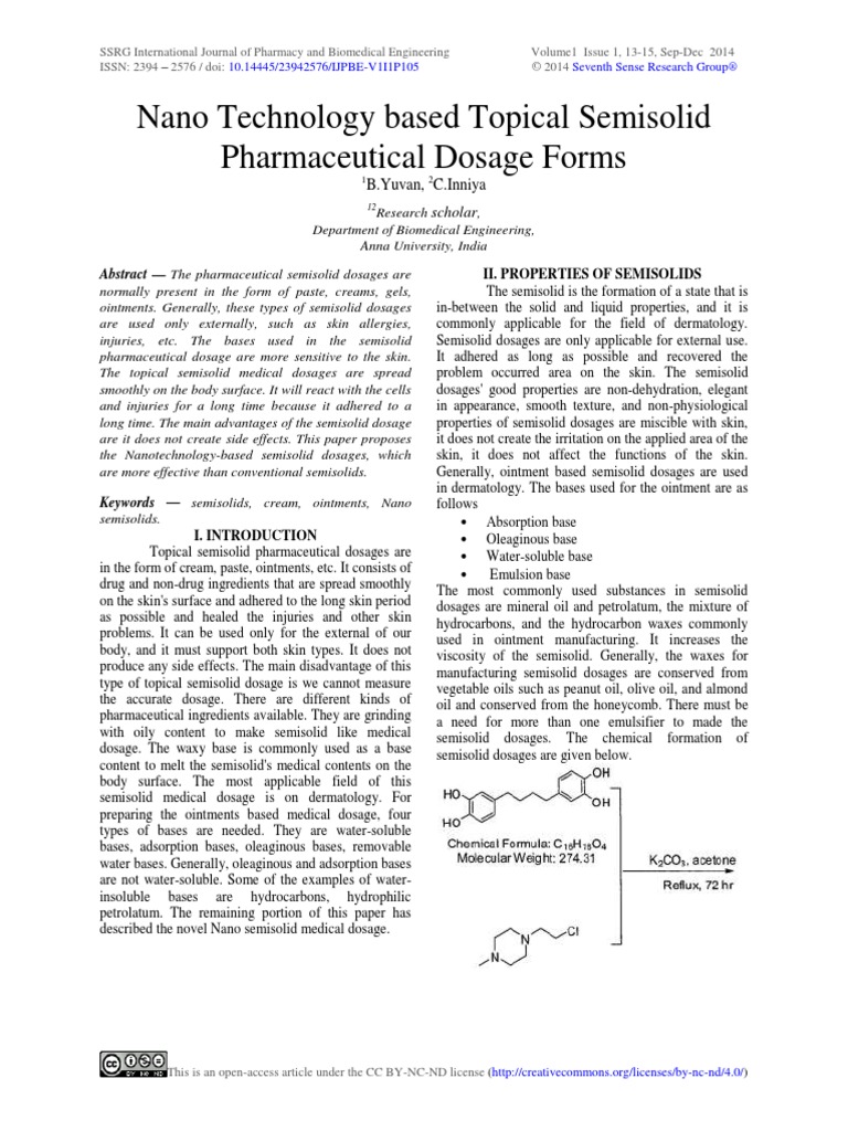 Ijpbe V1i1p105 | PDF | Topical Medication | Emulsion