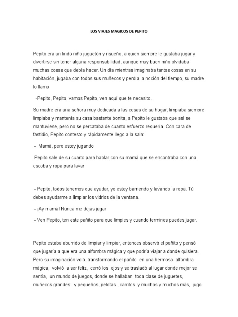 Cuento de Pepe | PDF