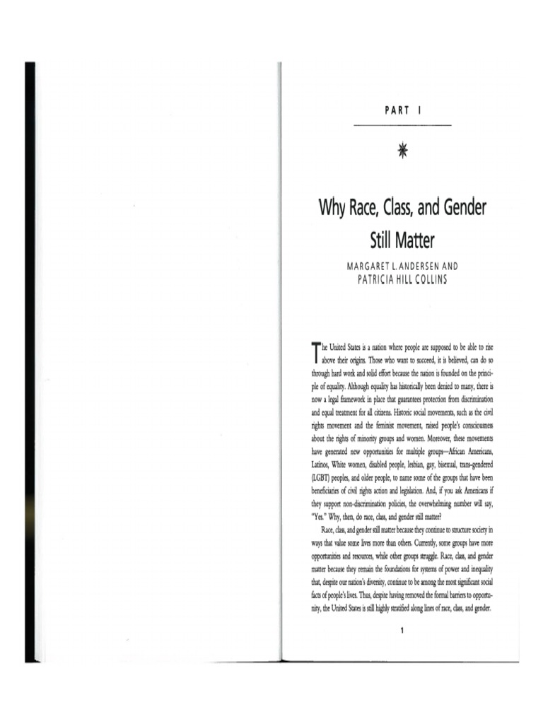 Why Race Class and Gender Still Matter | PDF