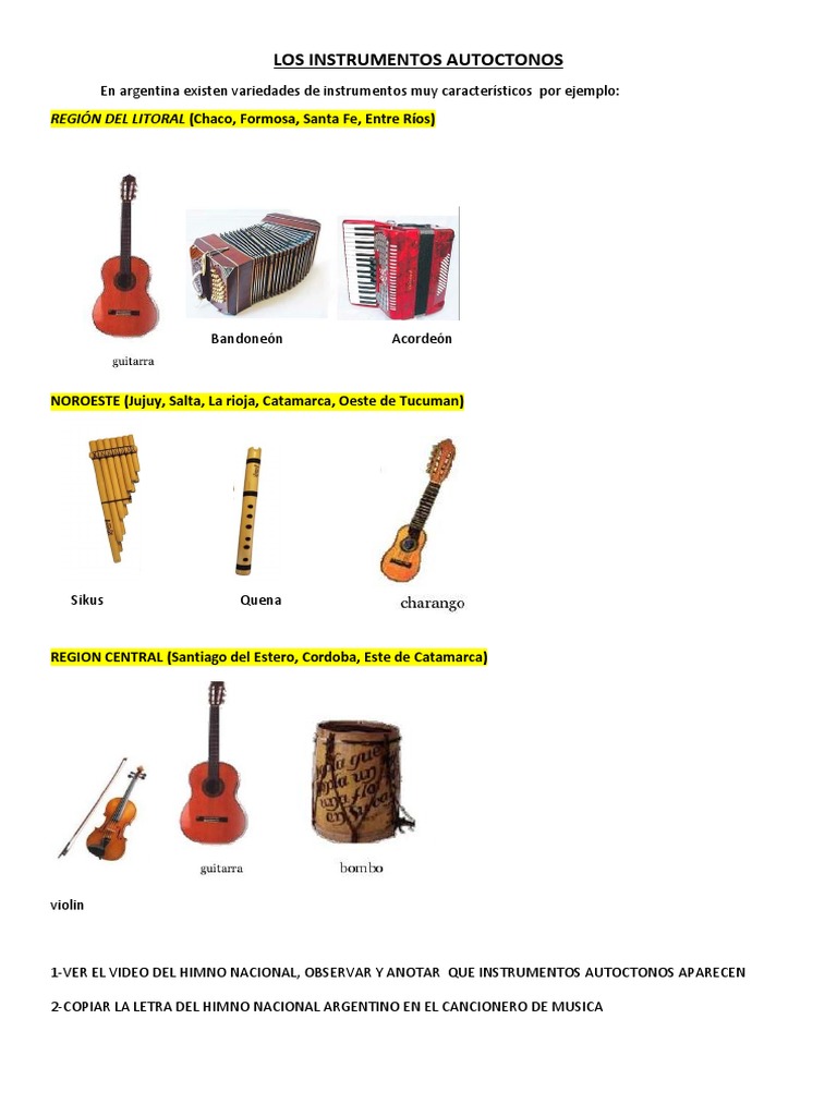 Instrumentos Autóctonos de Argentina | PDF