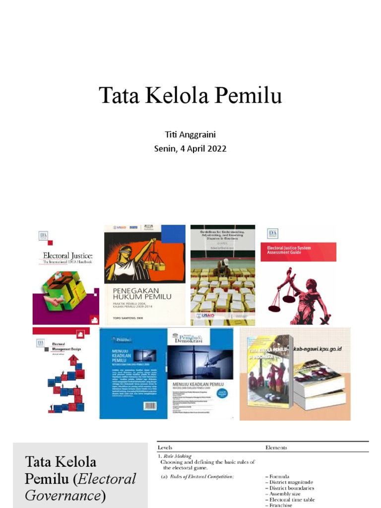 Tata Kelola Pemilu | PDF