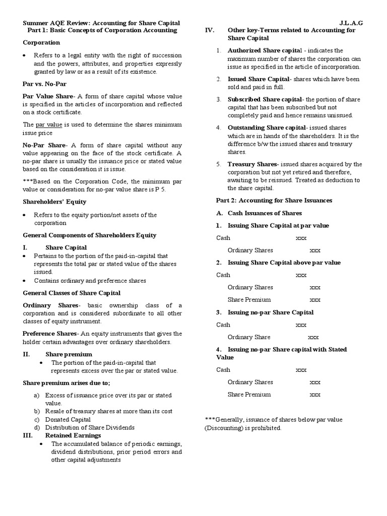 Module Basic She | PDF | Treasury Stock | Stocks