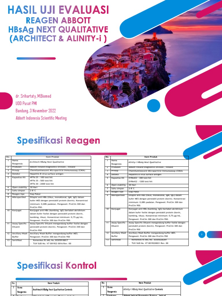 DR Srihartaty Uji Evaluasi Hbsag Next Qualitative Abbott | PDF