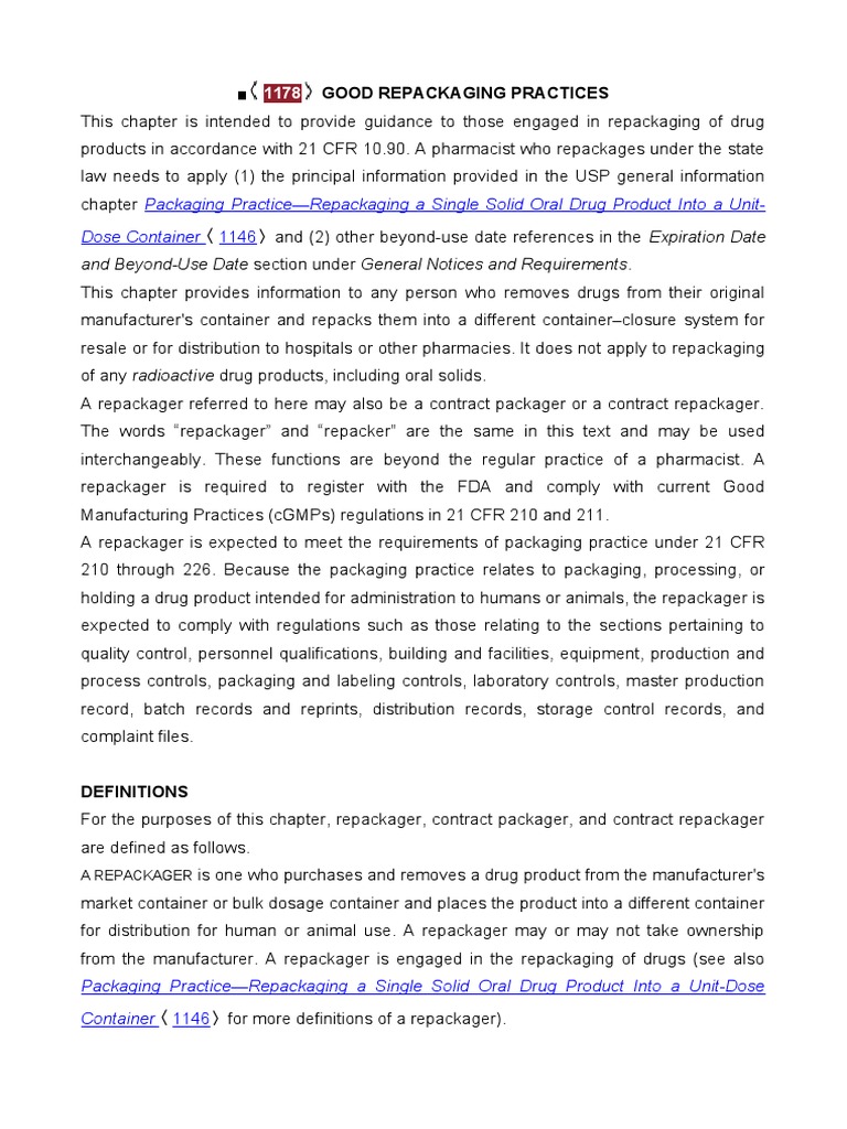 Good Repackaging | Download Free PDF | Shelf Life | Packaging And Labeling