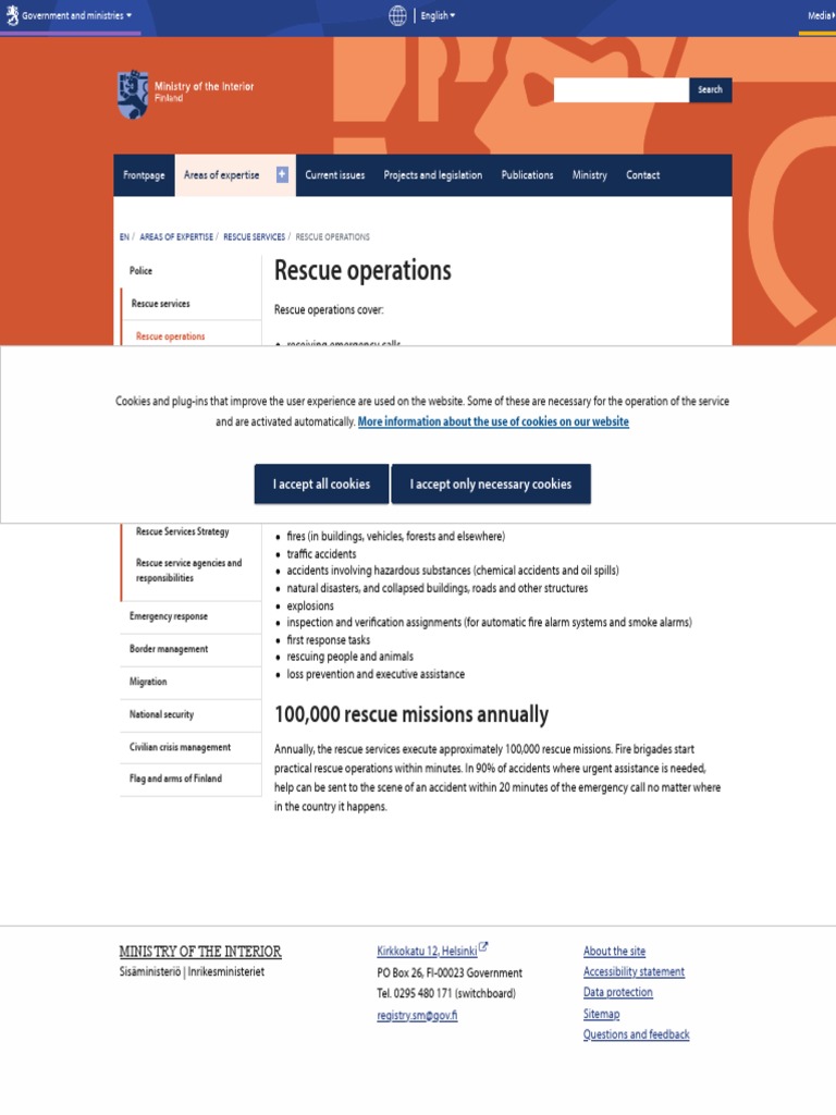 Rescue Operations - Ministry of The Interior | Download Free PDF ...
