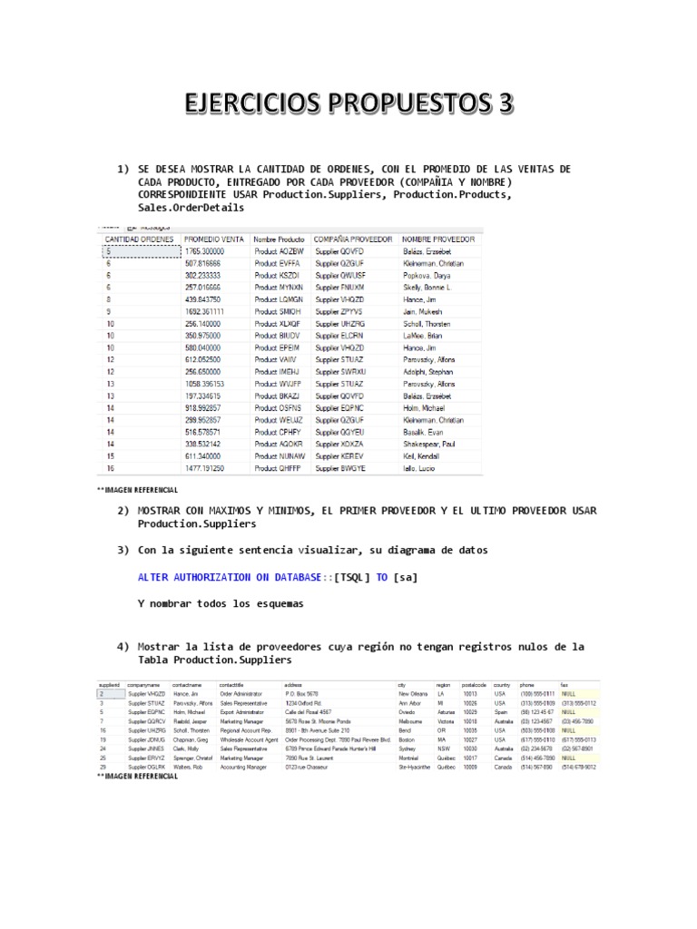 Ejercicios Propuestos 3 | PDF
