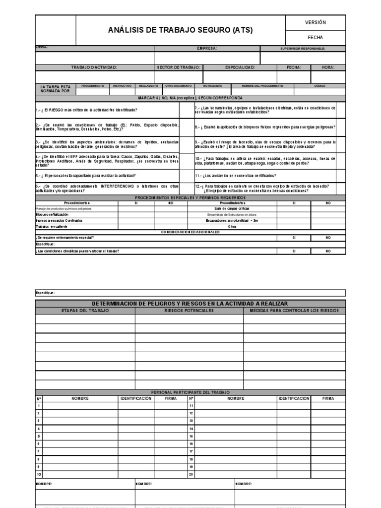 Formato Ats | PDF | Entorno natural