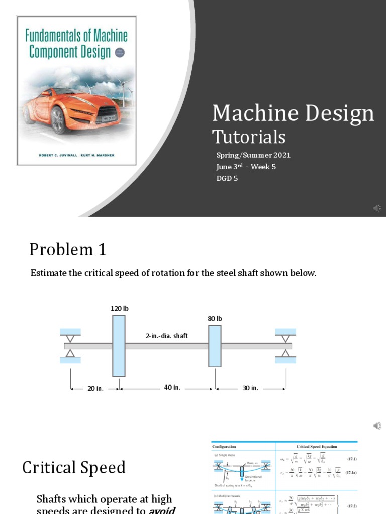 Machine Design Tutorials - Week 5 | PDF | Bending | Stress (Mechanics)