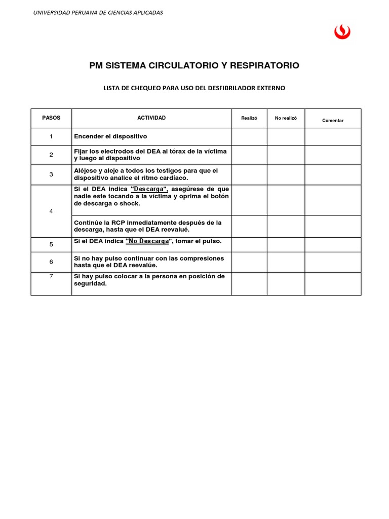 Lista de Chequeo Dea 2023 | PDF