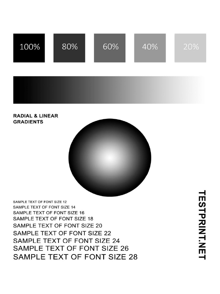 Testprint Test Page BW | PDF