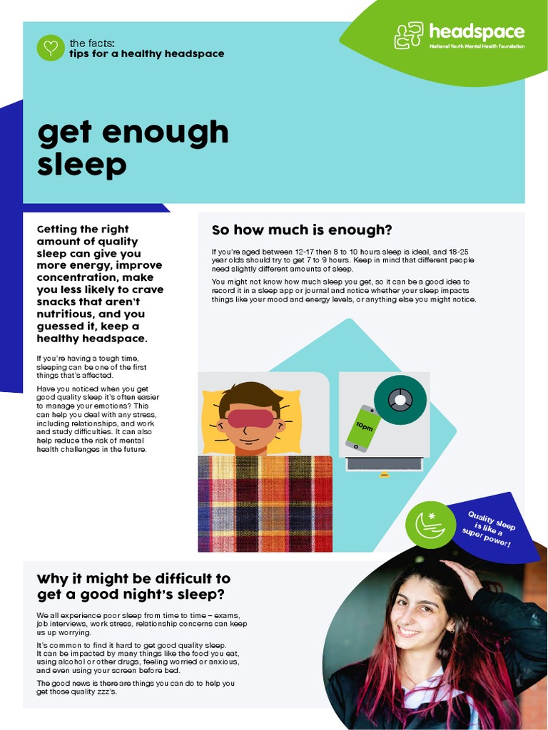 HSP225 Sleep Fact Sheet DP3 | PDF | Sleep | Mental Health