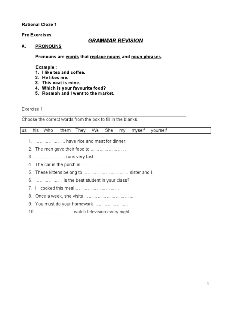 Modul SOLAR PMR PERAK - Paper 1 (Section B - Rational Cloze) | PDF ...
