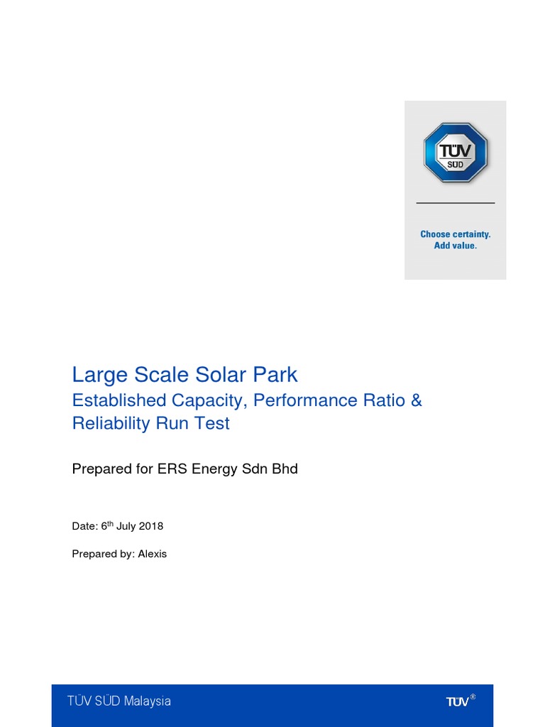 Capacity, PR and RR Test Procedure v2.0 | PDF | Photovoltaics | Solar Panel
