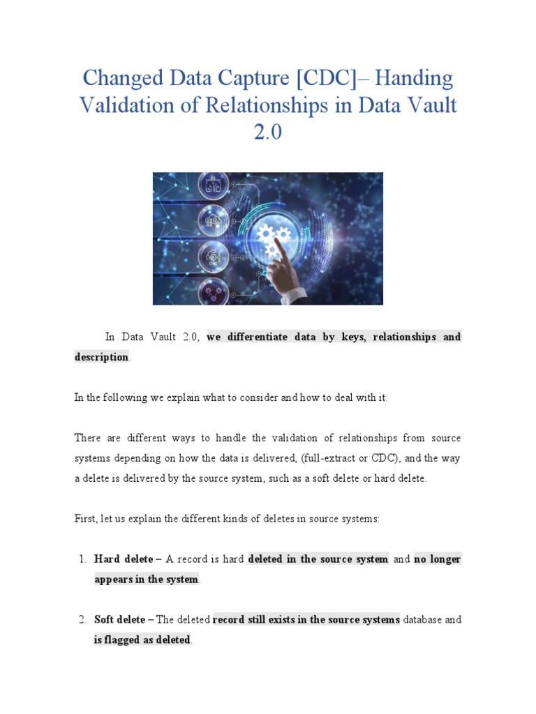 26.3 Change Data Capture [CDC] in DataVault | PDF | Computer Science | Information Management