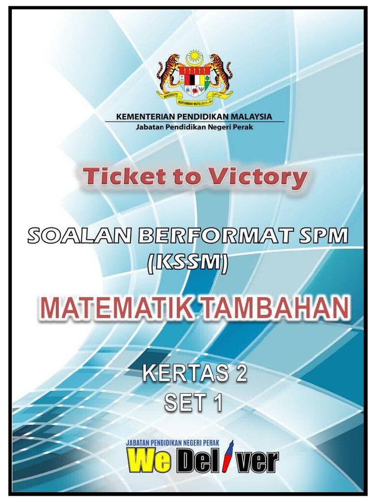 2 Ttv Add Math Kertas 2 Set 1 Pdf