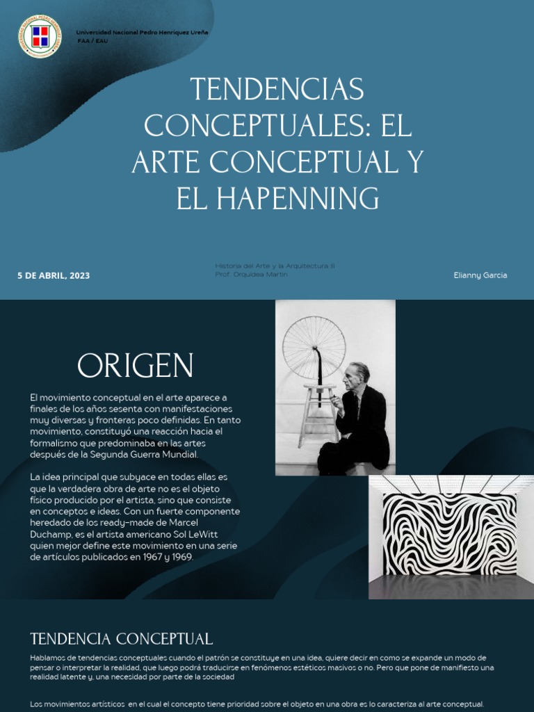 El Hapenning y El Arte Conceptual | PDF | Las artes | Estética