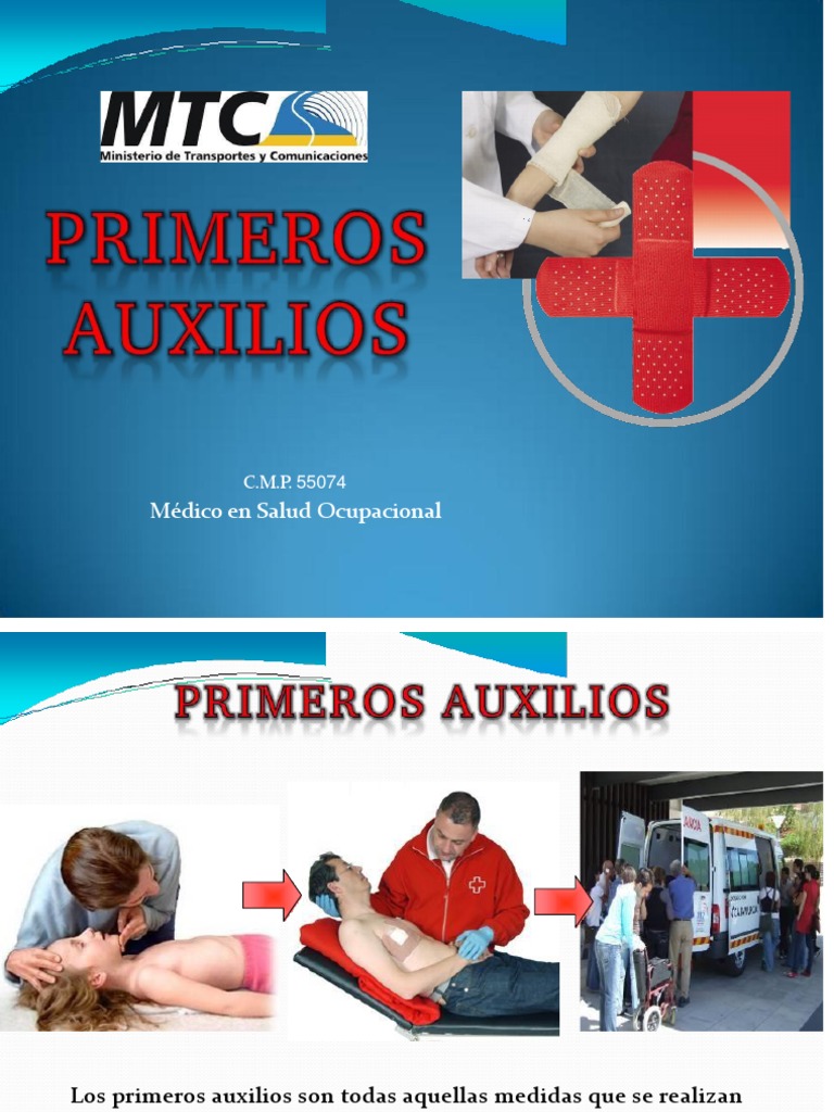 PRIMEROS AUXILIOS - Dr. Monge | PDF | Herida | Reanimación cardiopulmonar