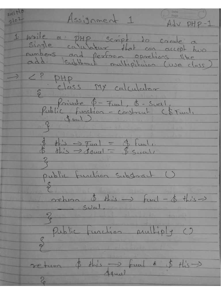 2102 Advance PHP Assignment | PDF